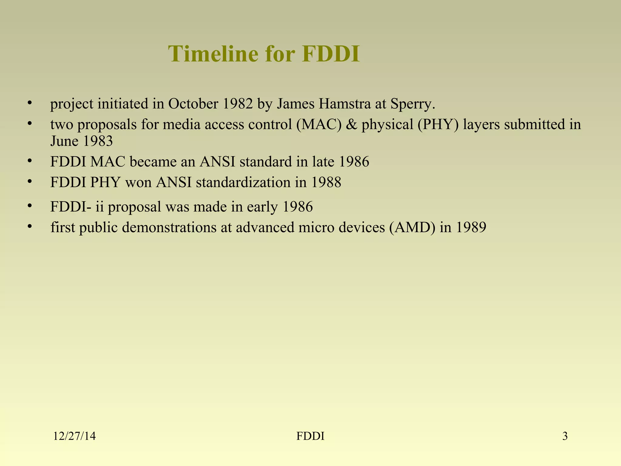 FDDI | PPT