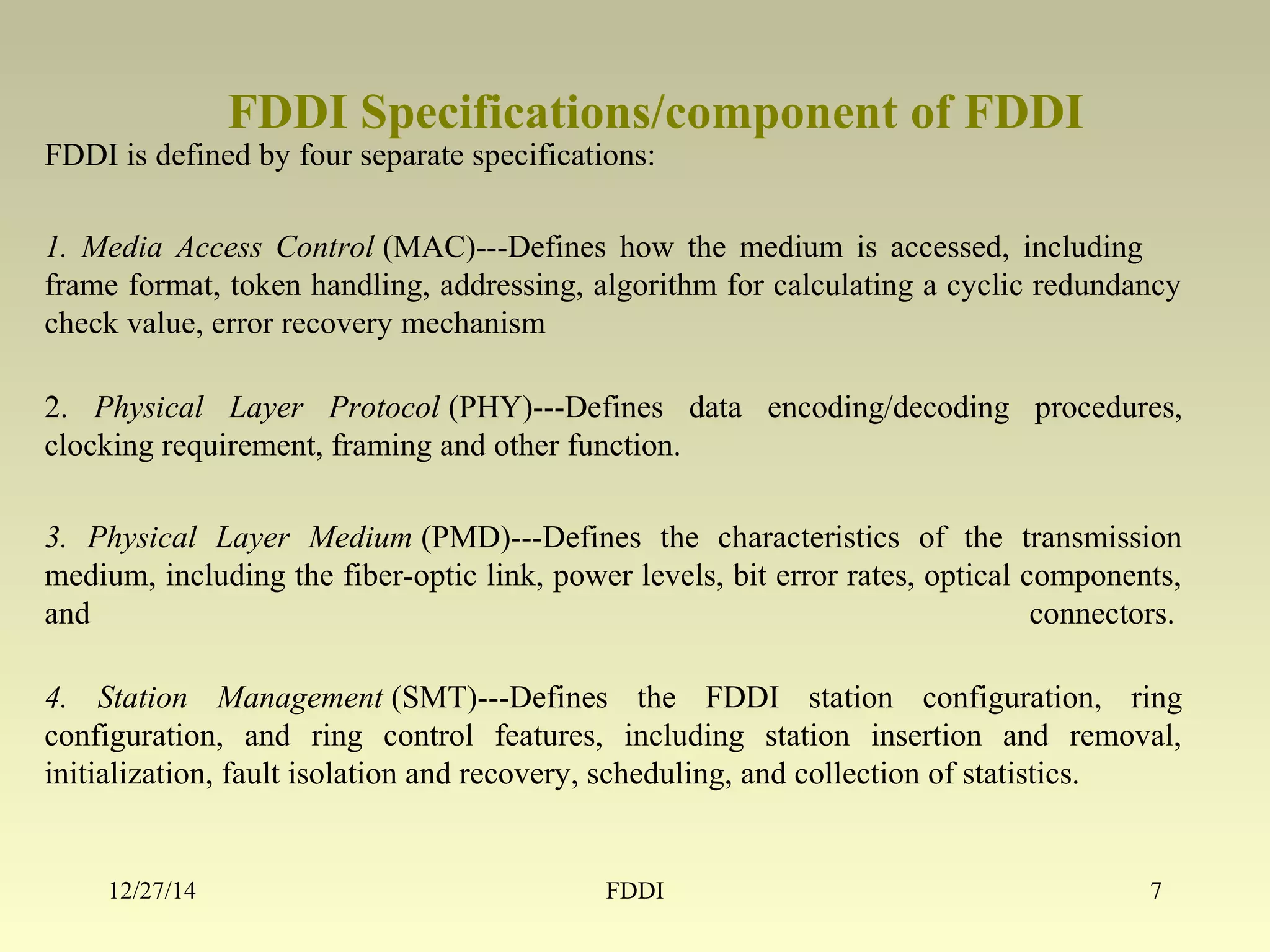 FDDI | PPT