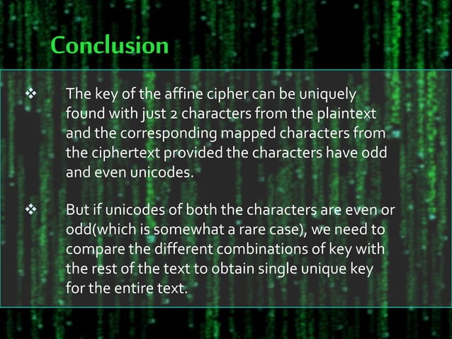 Encryptiondecryption Algorithm For Devanagri Scriptaffine Cipher Ppt 7492