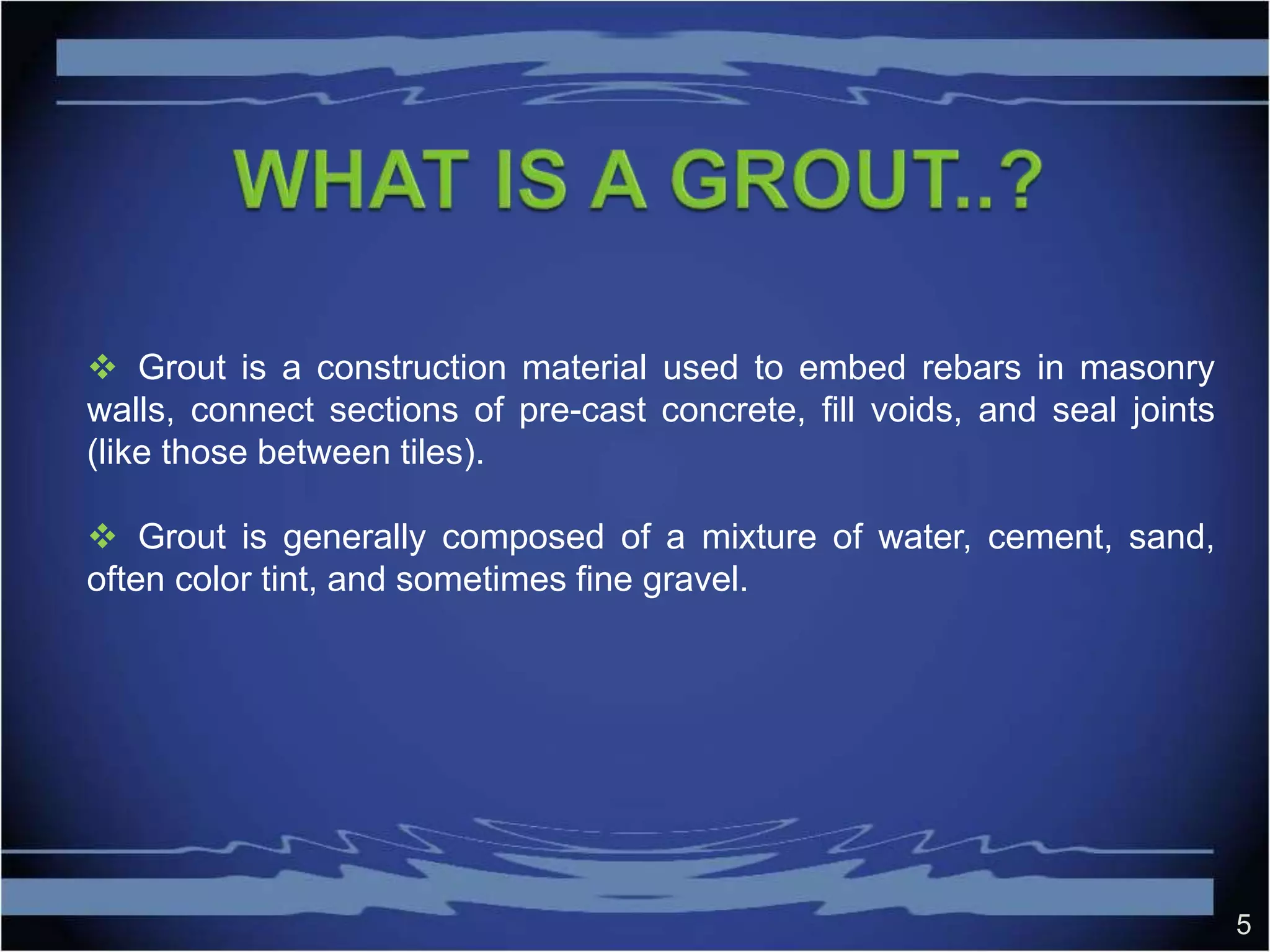 Grouting in Soils | PPTX