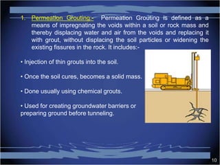 Grouting in Soils | PPTX