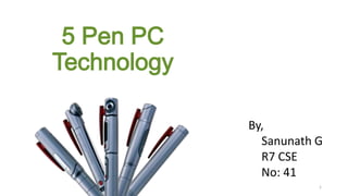 5 Pen PC Technology | PPT