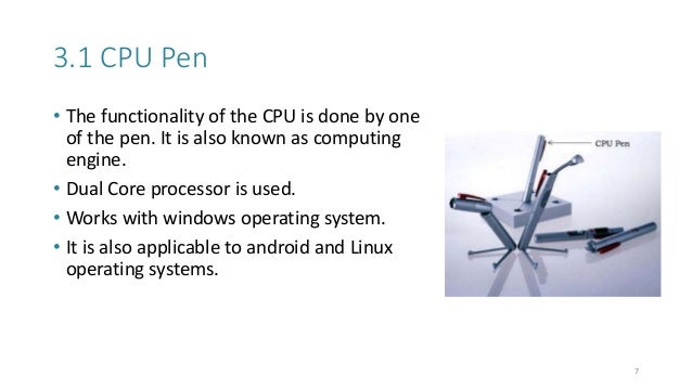 5 Pen PC Technology
