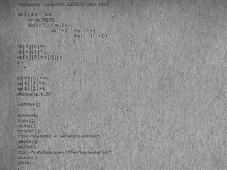 Sparse Matrix and Polynomial | PPT