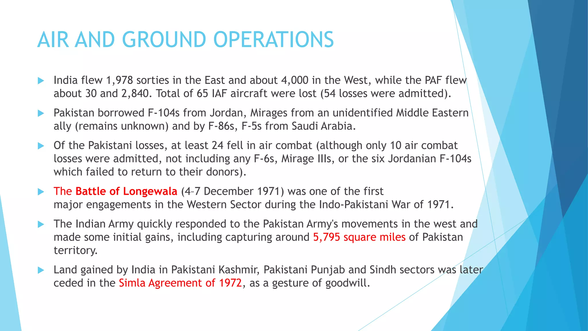 1971 Indo-Pakistani War of 1971 | PPTX