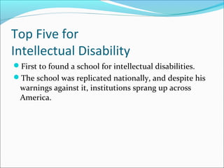 Historical Figures in Special Education | PPT