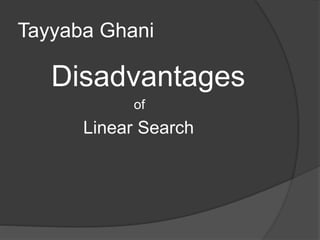 Linear Search Data Structure | PPTX