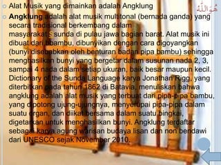 Angklung(Seni Budaya) | PPTX
