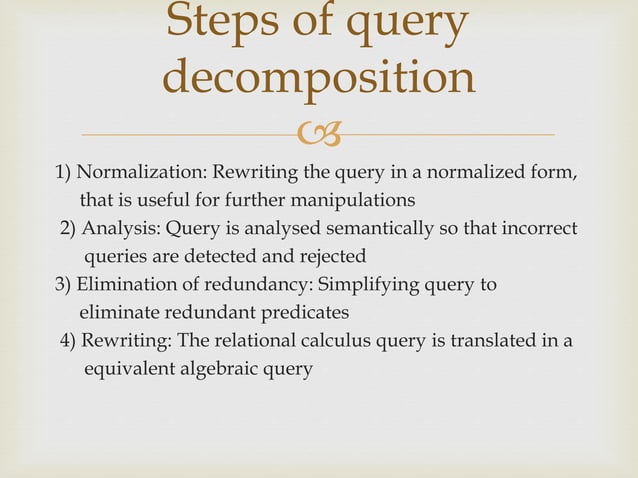 Distributed Query Processing | PPTX