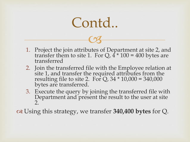 Distributed Query Processing | PPTX