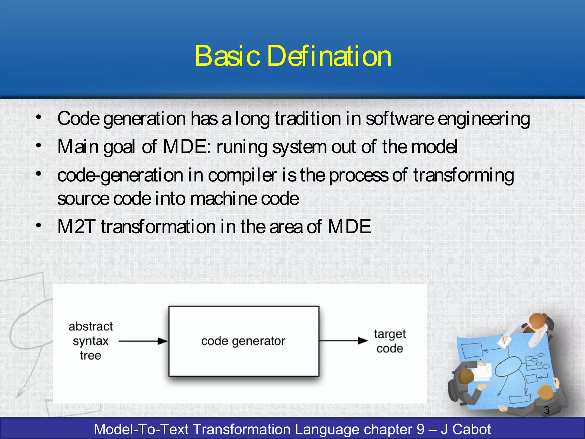 Model-To-Text Transformation Language chapter 9 – J Cabot model driven ...