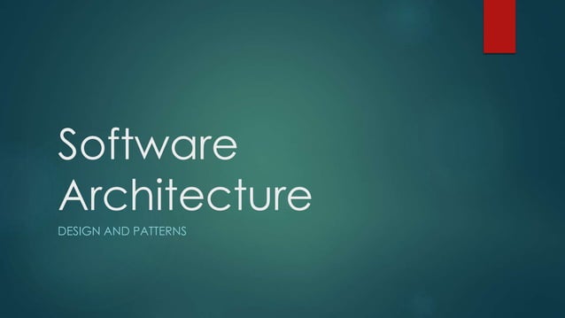 Software Architecture Design Patterns | PPT