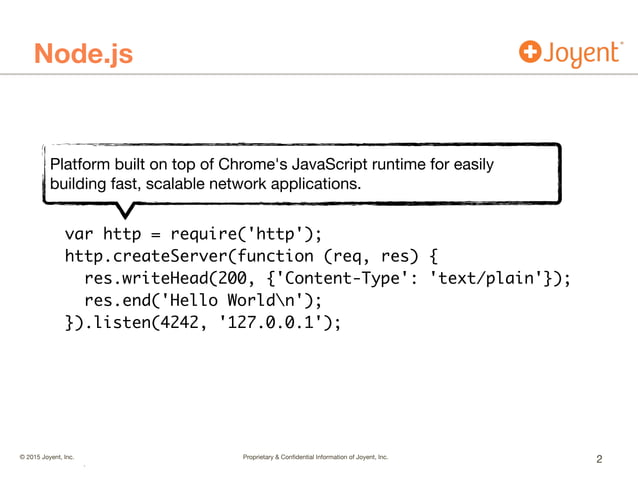 Node.js post-mortem debugging with mdb and SmartOS | PPT