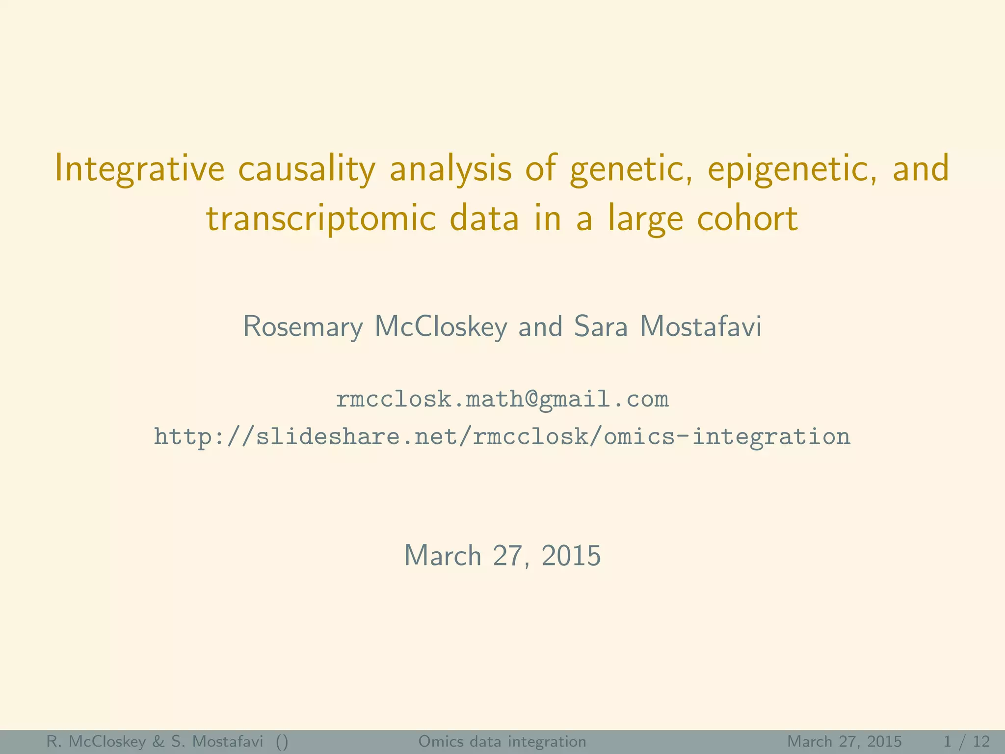 Omics Integration | PDF