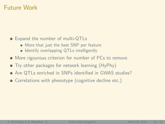 Omics Integration | PPT