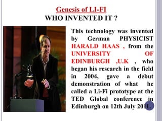 Li - Fi | PPTX | Physics | Science