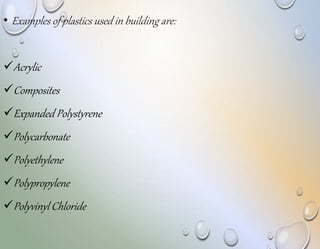 Plastic and Polymers | PPTX