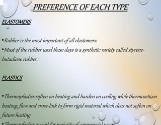 Plastic and Polymers | PPTX