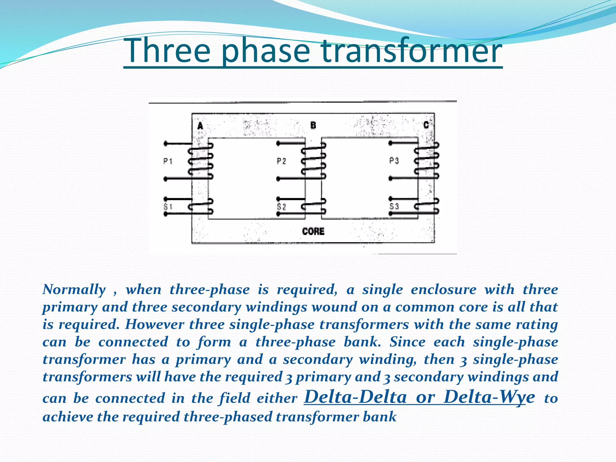 Presentation about transformer and its types | PPTX