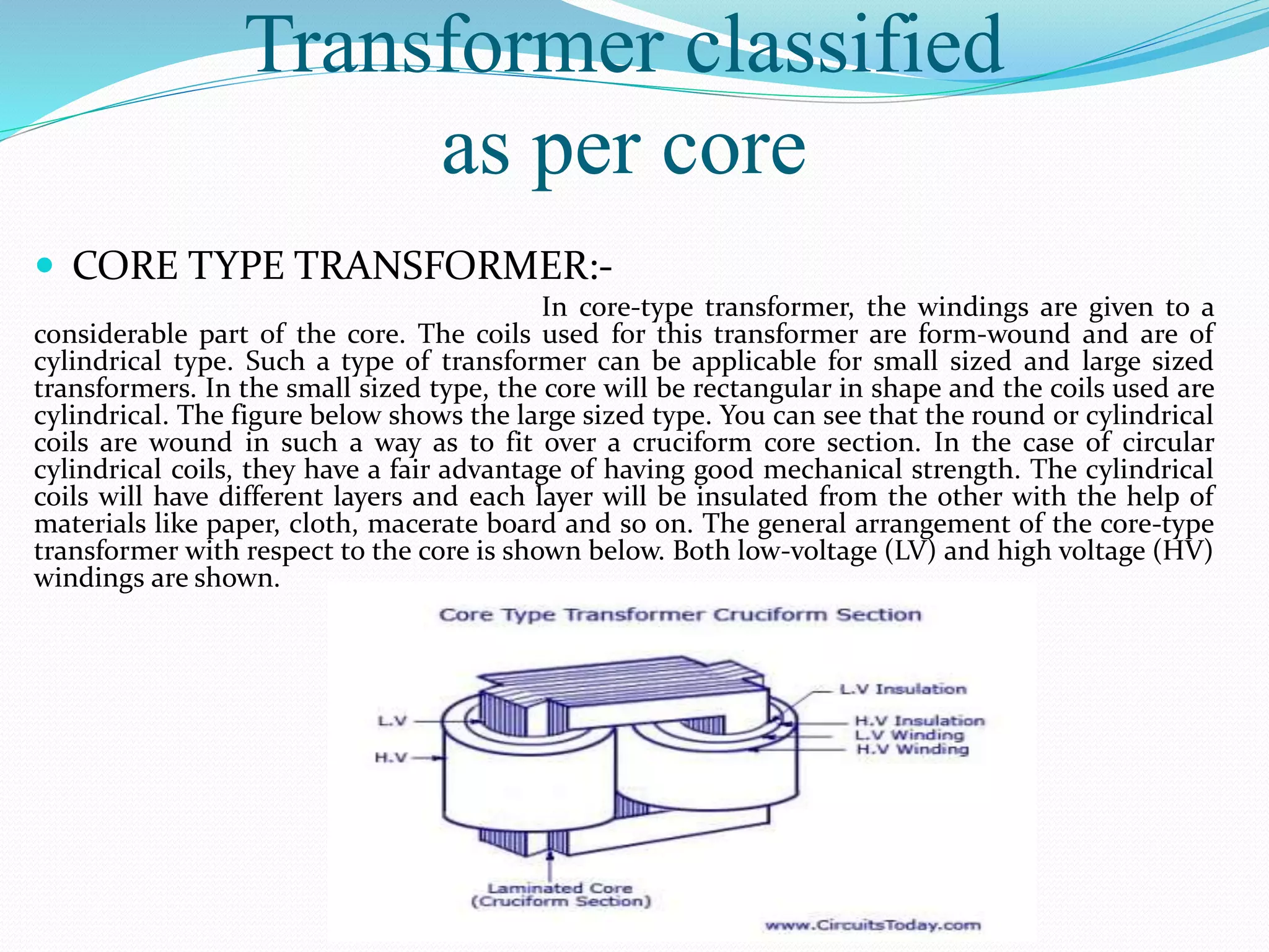 Presentation about transformer and its types | PPTX