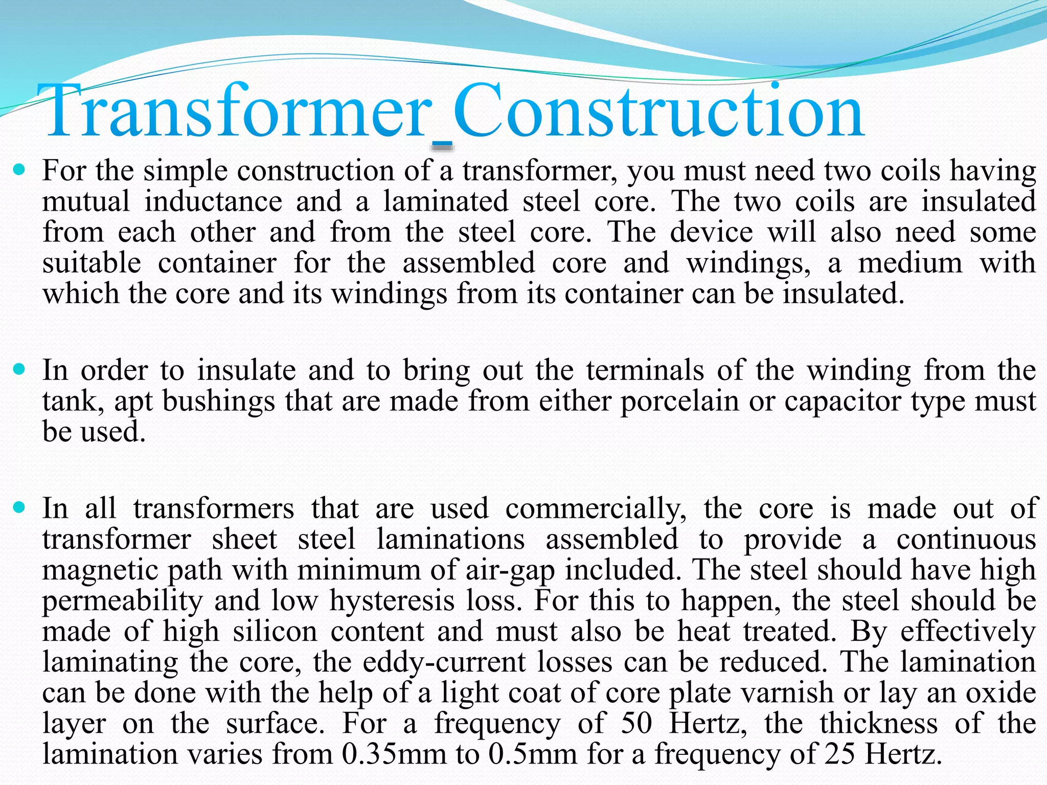 Presentation about transformer and its types | PPTX