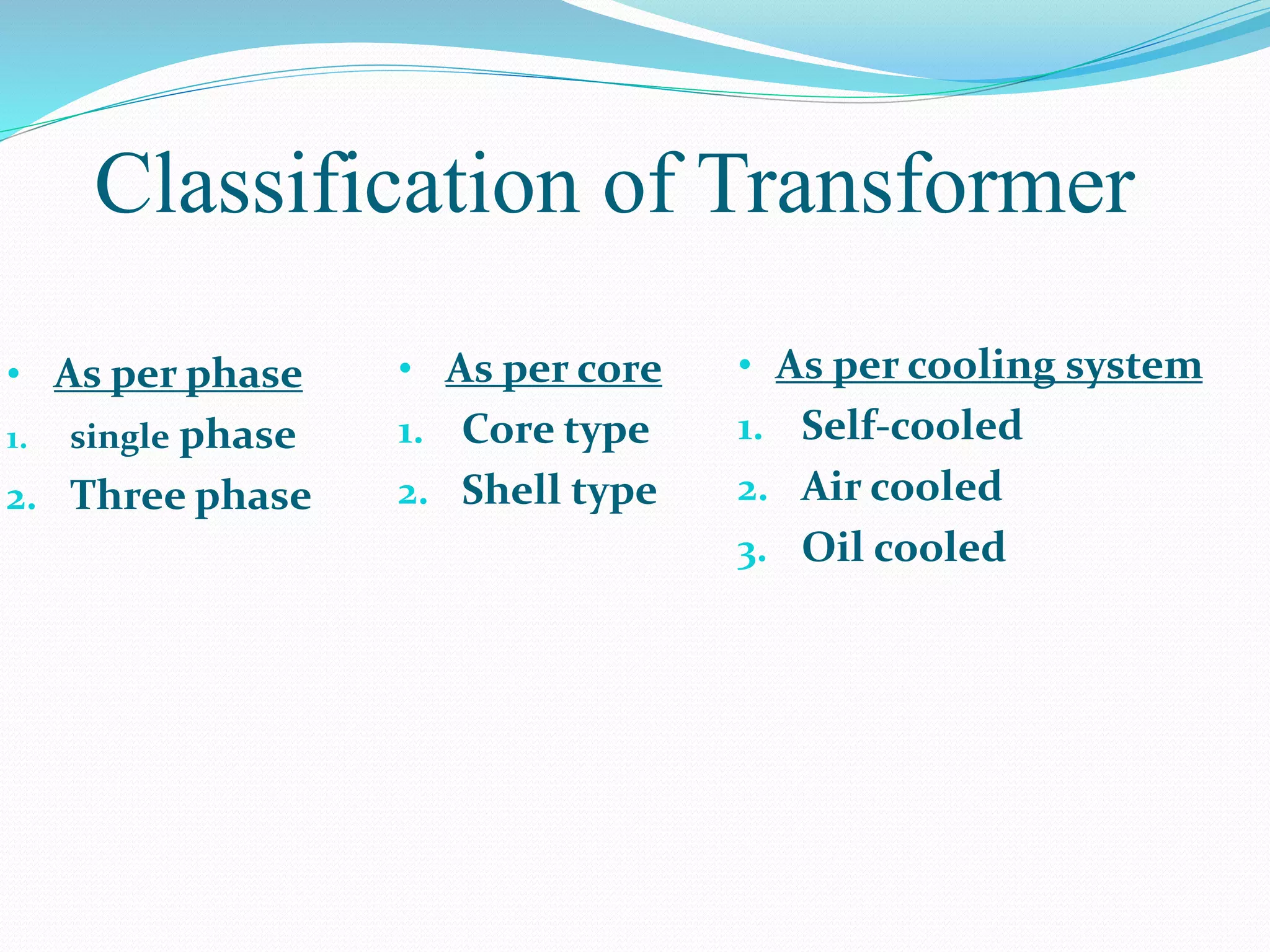 Presentation about transformer and its types | PPTX