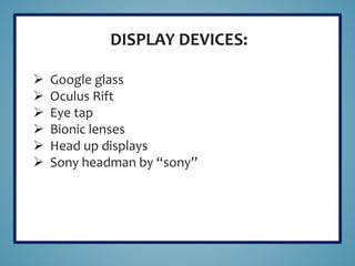 screen-less displays | PPTX