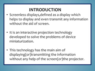 screen-less displays | PPTX