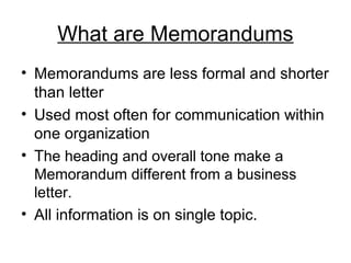 Office Memorandum | PPT