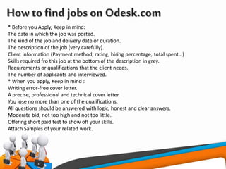 Odesk Tutorial | PDF