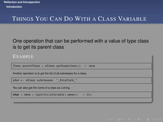 Reflection and Introspection | PDF