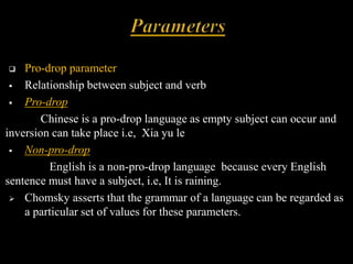 Ren Hulin, X. N. (2014). A study of Chomsky's Universal Grammar in ...