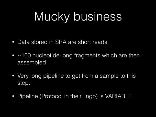 On the importance (and absence) of annotation in Next Generation ...