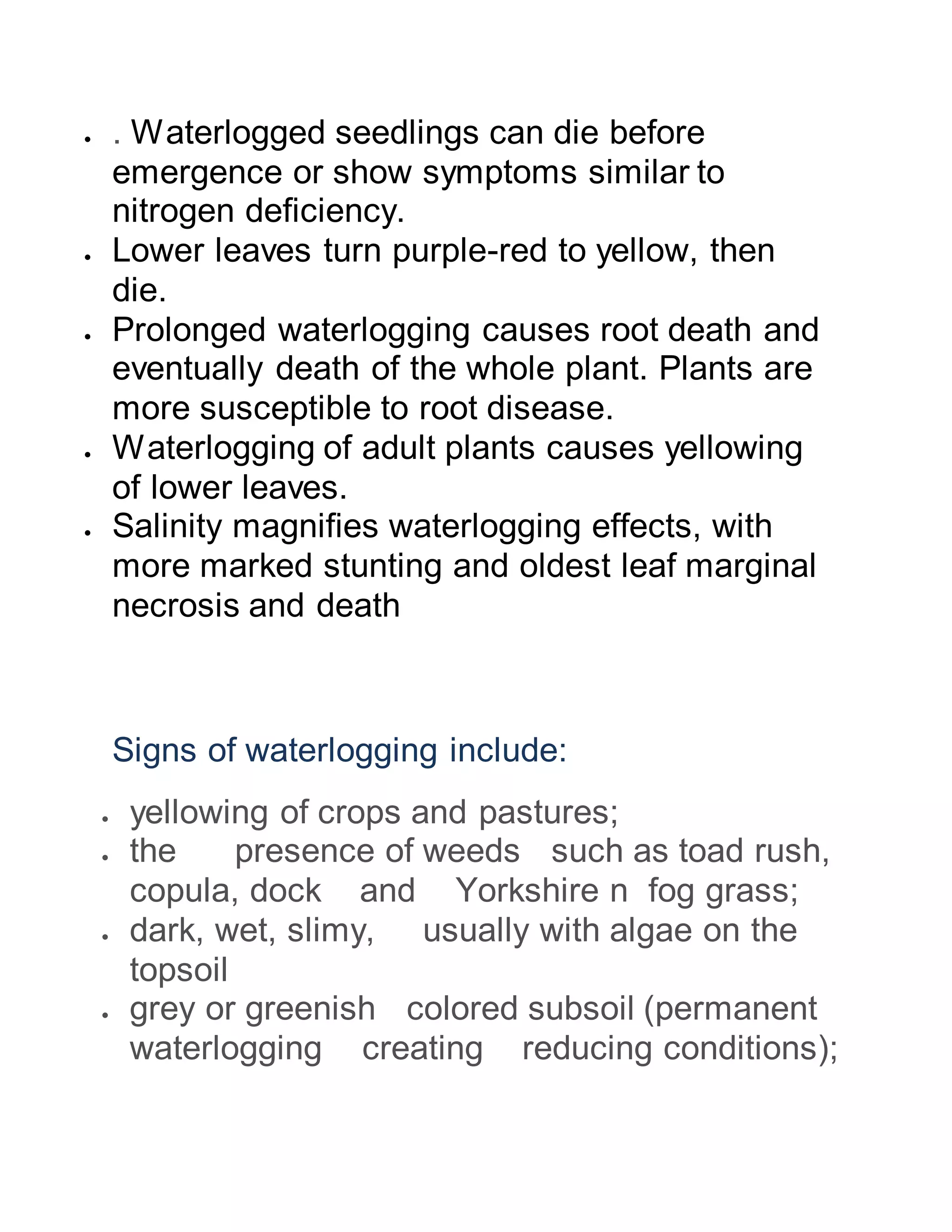 water logging | DOCX