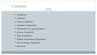 Hypothesis | PPT