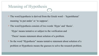 Hypothesis | PPT