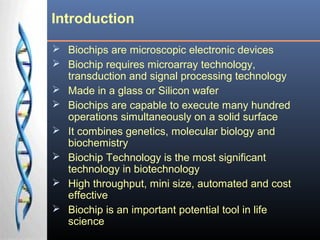 Bio Chip Presentation | PPT