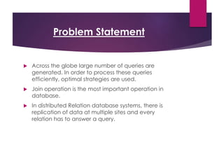 Query Plan Generation using Particle Swarm Optimization | PPT