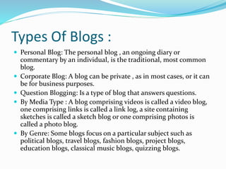 BLOGS | PPT