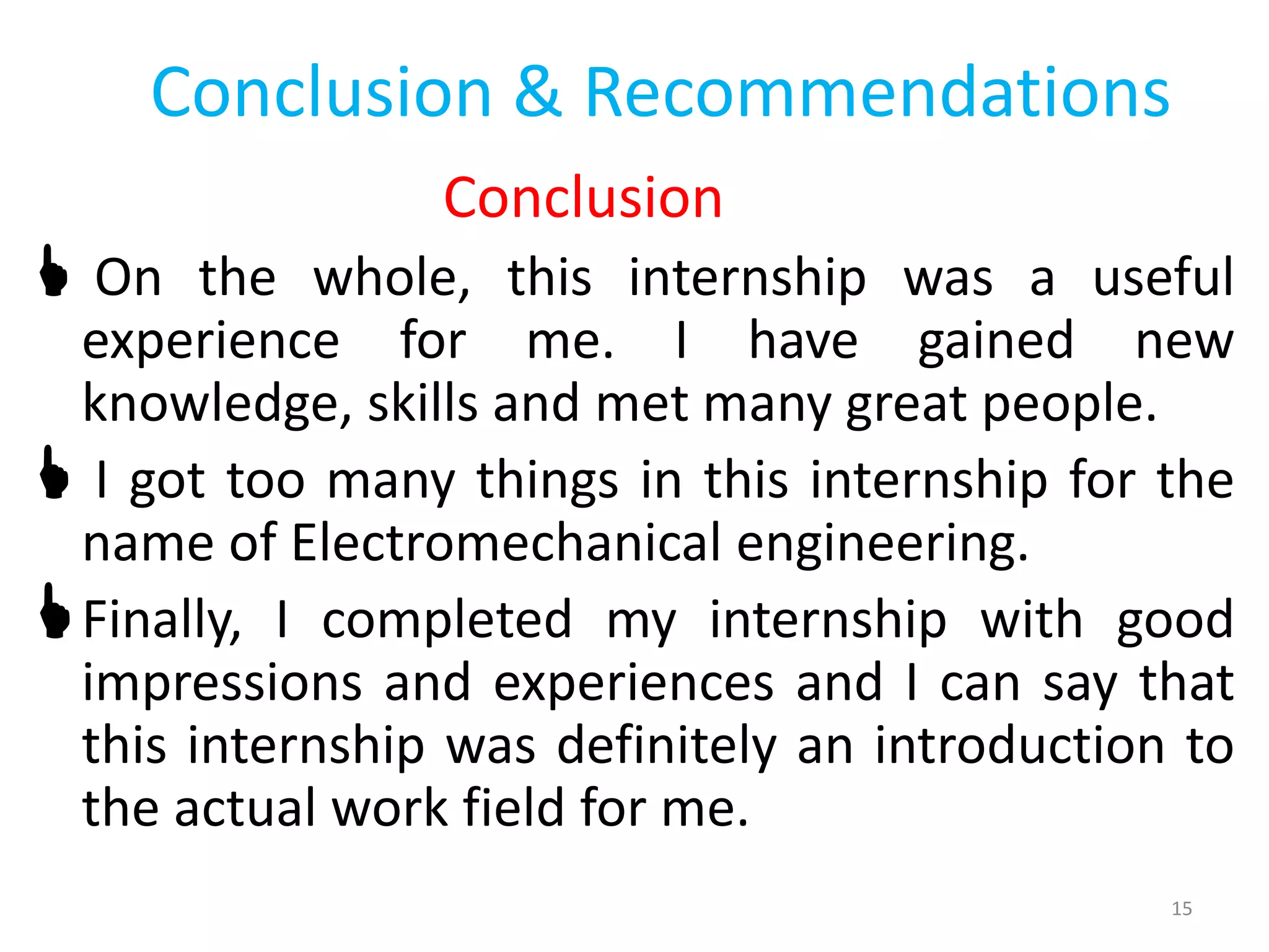 My internship presentation | PPTX