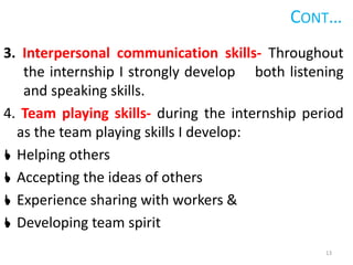 My internship presentation | PPTX