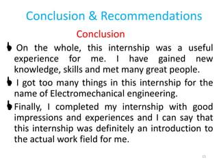 My internship presentation | PPTX