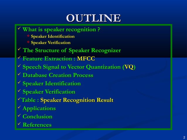 Automatic Speaker Recognition System Using Mfcc And Vq Approach Ppt Digital Audio Computer