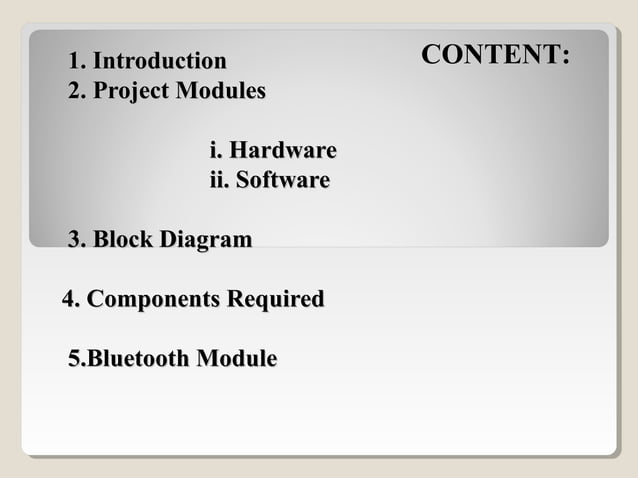 Presentation on home automation | PPS