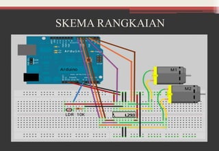 kendali 2 motor DC menggunakan arduino UNO | PPTX
