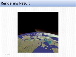Realistic Image Synthesisの発表で使った | PPTX | Graphics Software | Computer Software and Applications