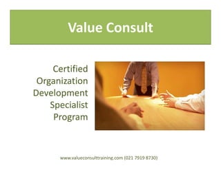 Certified Organization Development Specialist | PDF