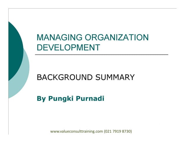 Certified Organization Development Specialist | PPT