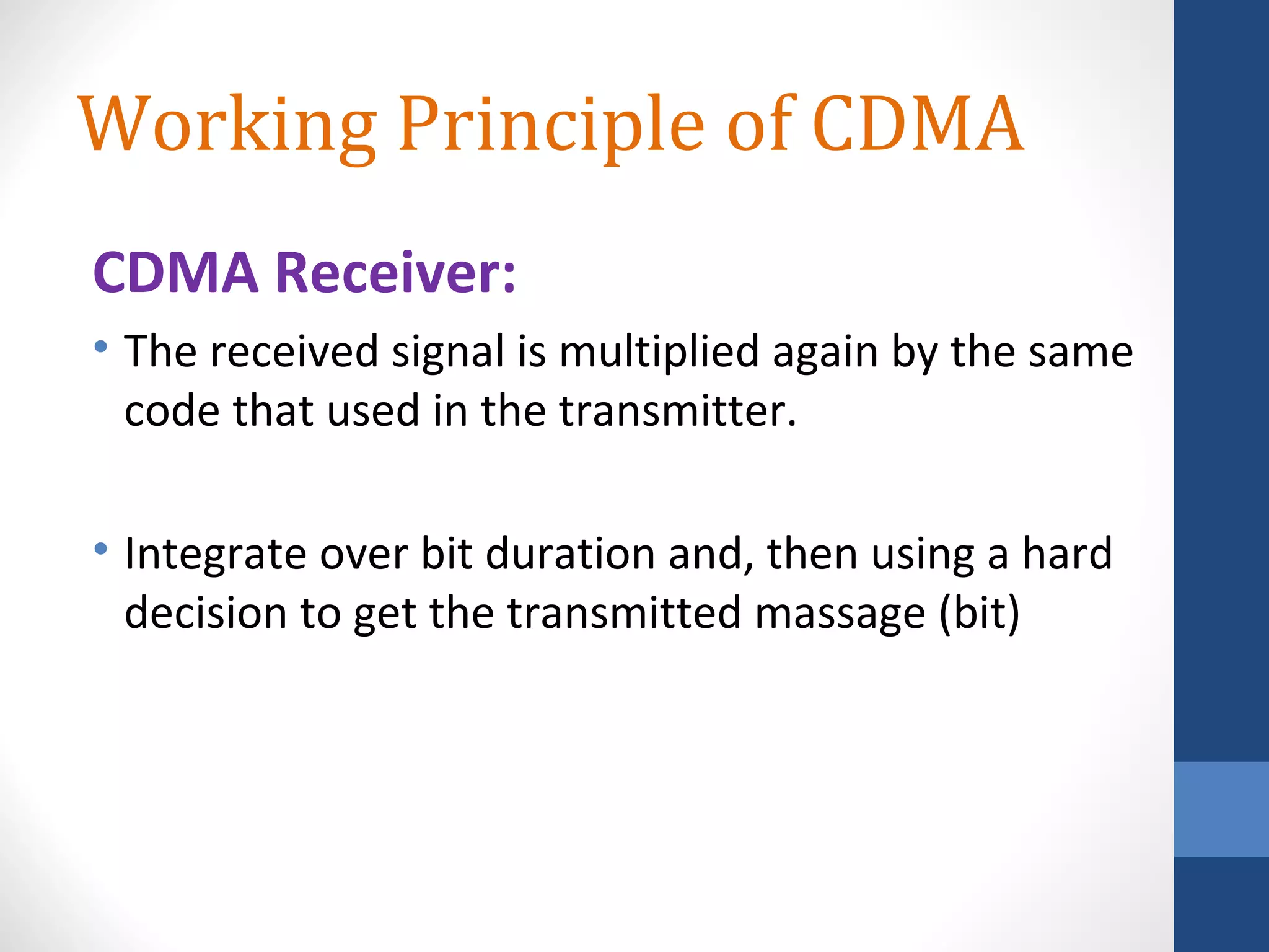 Presentation on CDMA | PPT