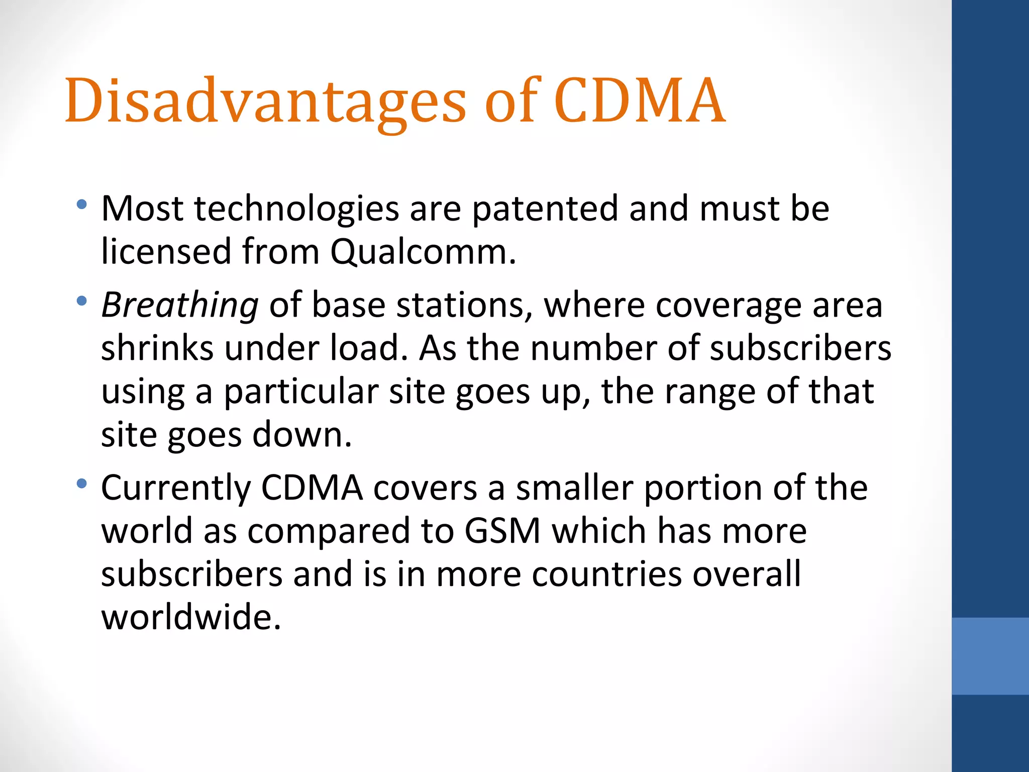 Presentation on CDMA | PPT